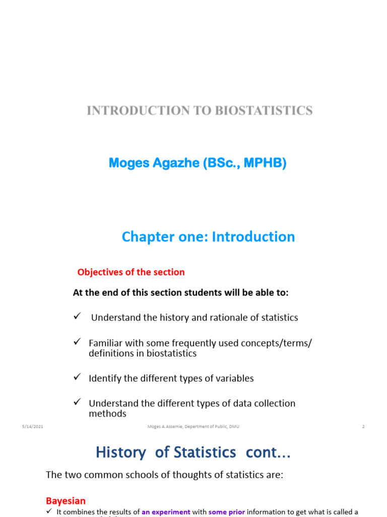 1 Introduction to Biostat (2) | PDF | Level Of Measurement | Statistics