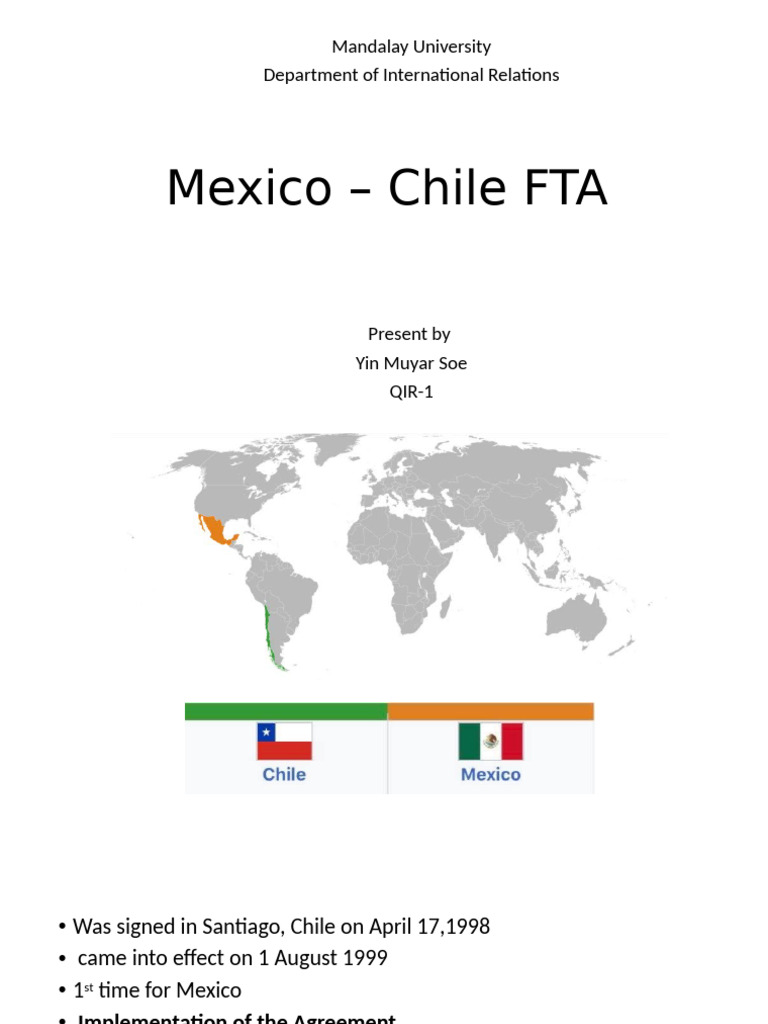 Mexico Chile FTA | PDF
