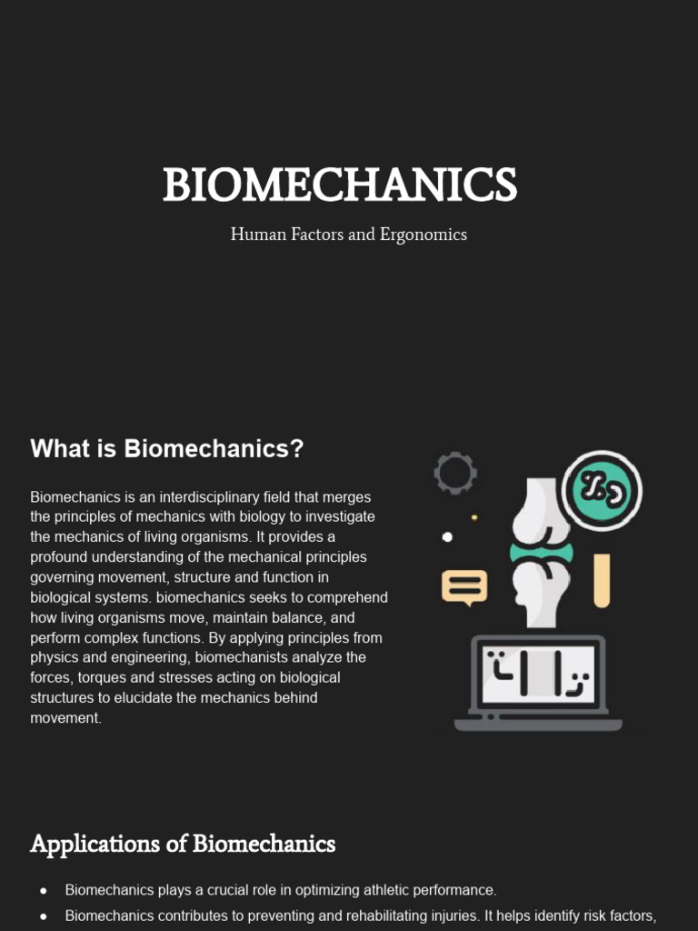 BIOMECHANICS | PDF | Biomechanics | Artificial Intelligence