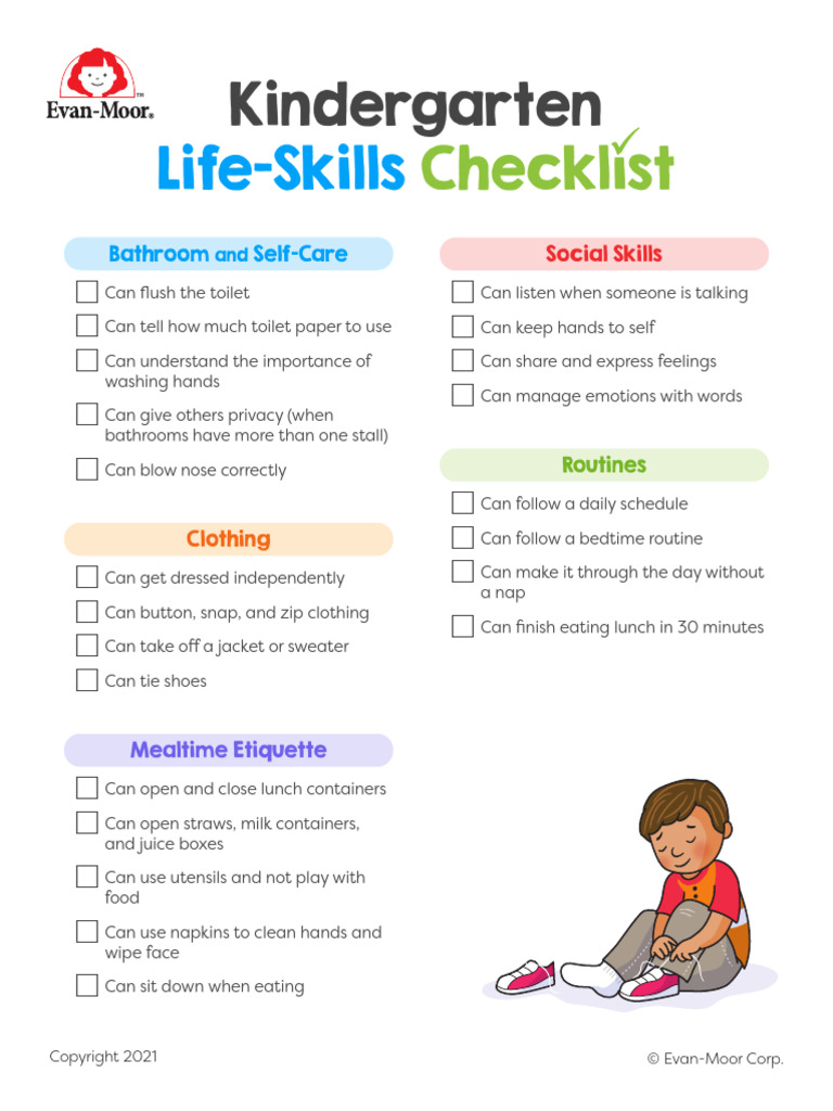 Kindergarten Checklist | PDF
