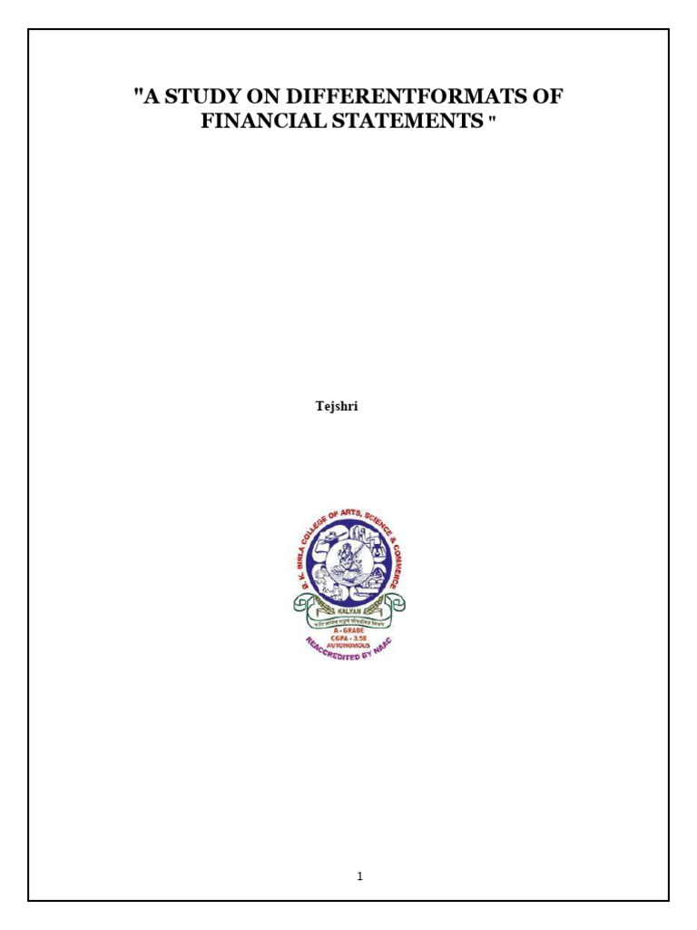 Financial Statement (3) | PDF | Financial Ratio | Financial Statement ...