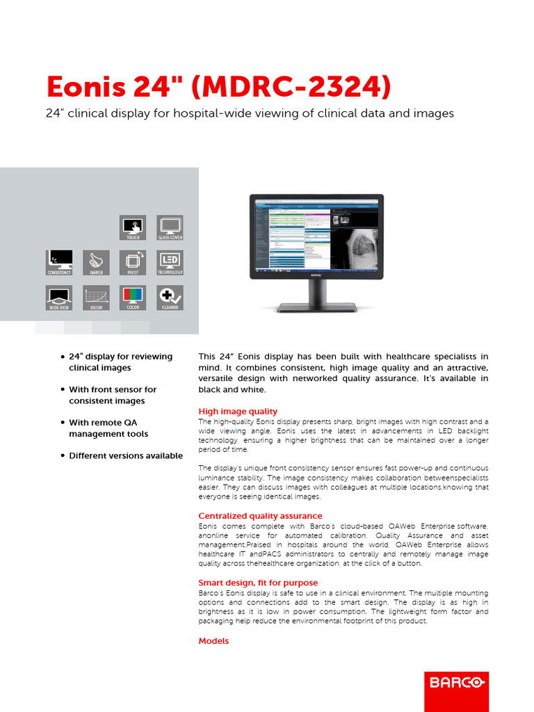 Monitor Eonis 24 - (MDRC-2324) | PDF | Usb | Pixel
