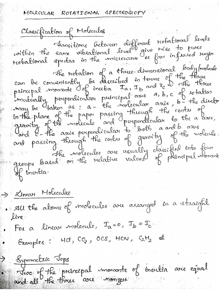 U-2 C-1 Molecular Rotational Spectros | PDF