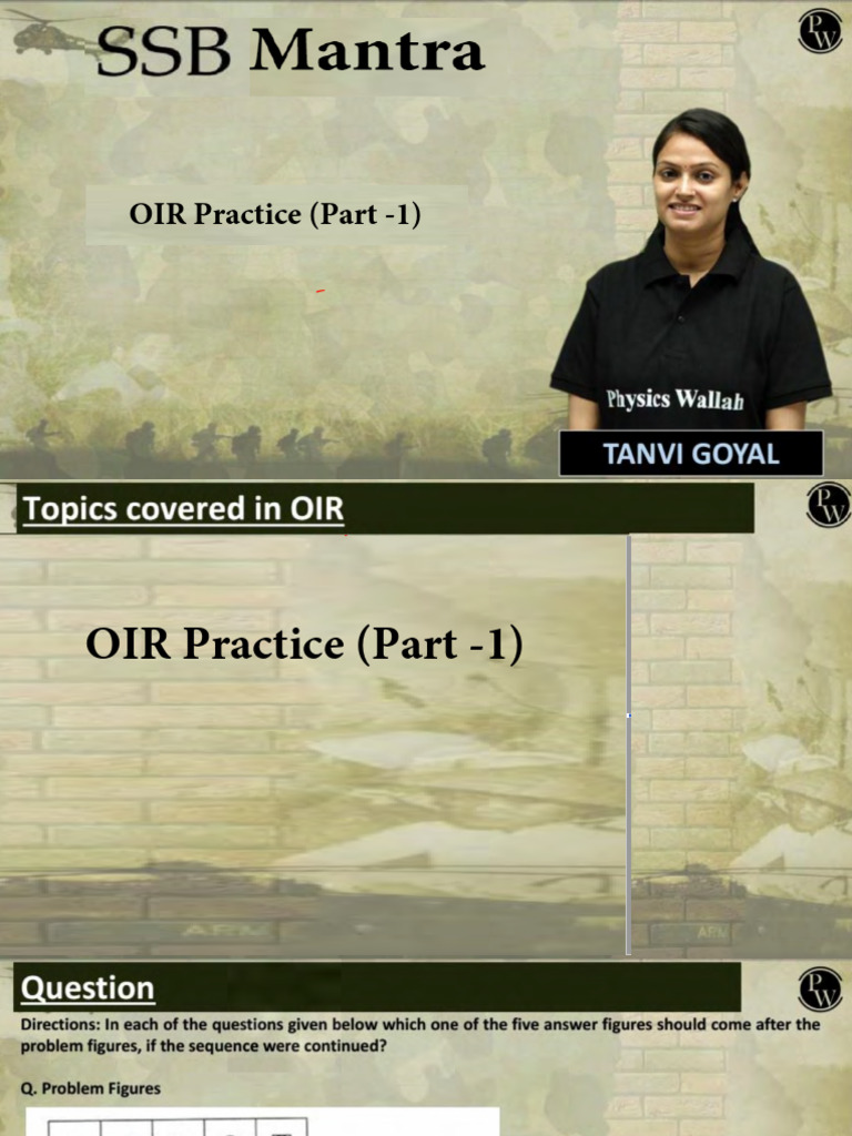 OIR Practice Guide: Part 1 | PDF