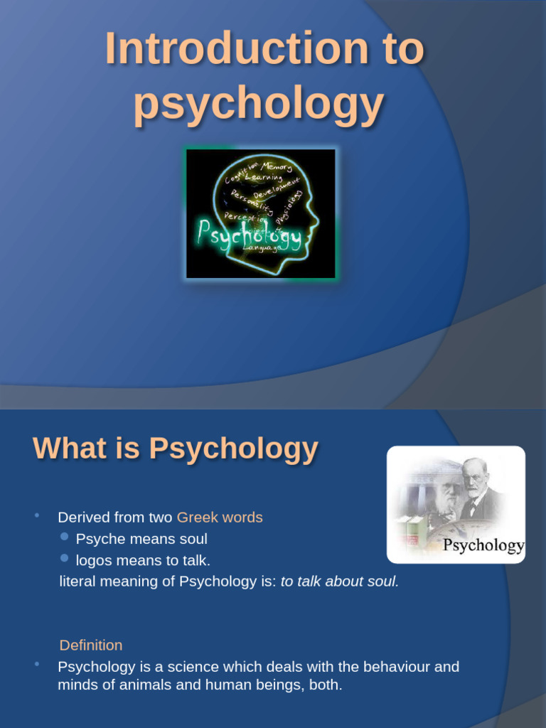 Introduction To Psychology | PDF | Psychology | Cognition