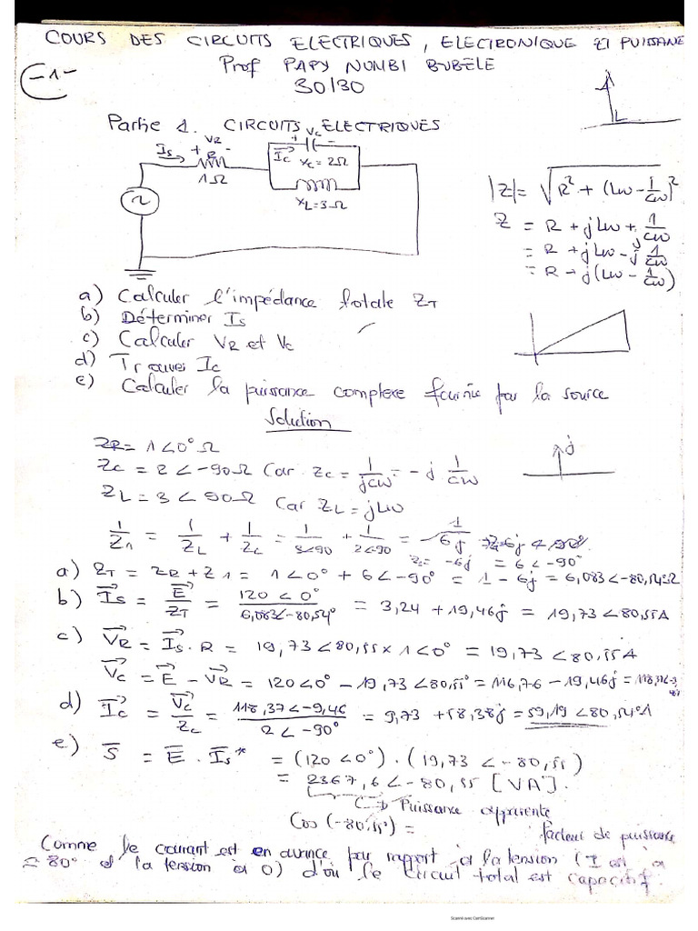 Notes Scanner Circuit Élec | PDF