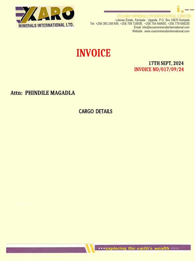 Invoice: Attn Phindile Magadla | PDF