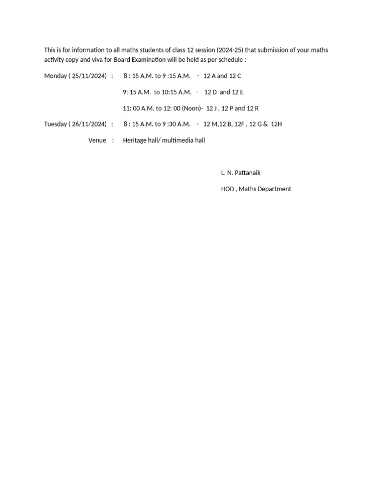 Important Notice 1 | PDF
