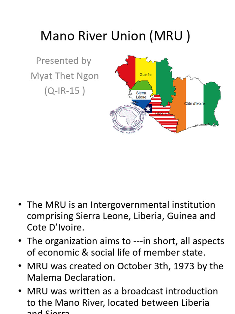 Mano River Union (MRU) | PDF