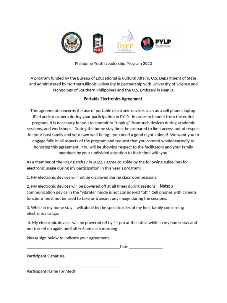 Portable Device Agreement | PDF