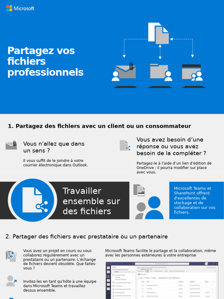 Partagez Vos Fichiers Professionnels | PDF | Fichier informatique | Microsoft