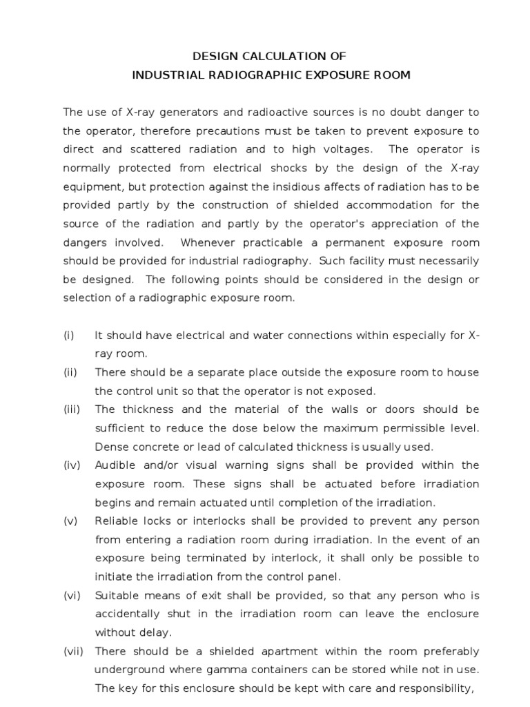 Shielding Design General | PDF | Radiation Protection | X Ray