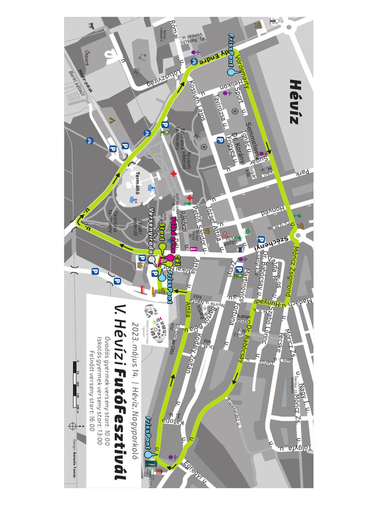 5 Heviz Futofesztival 2023 Terkep Utvonal Nyomtathato | PDF