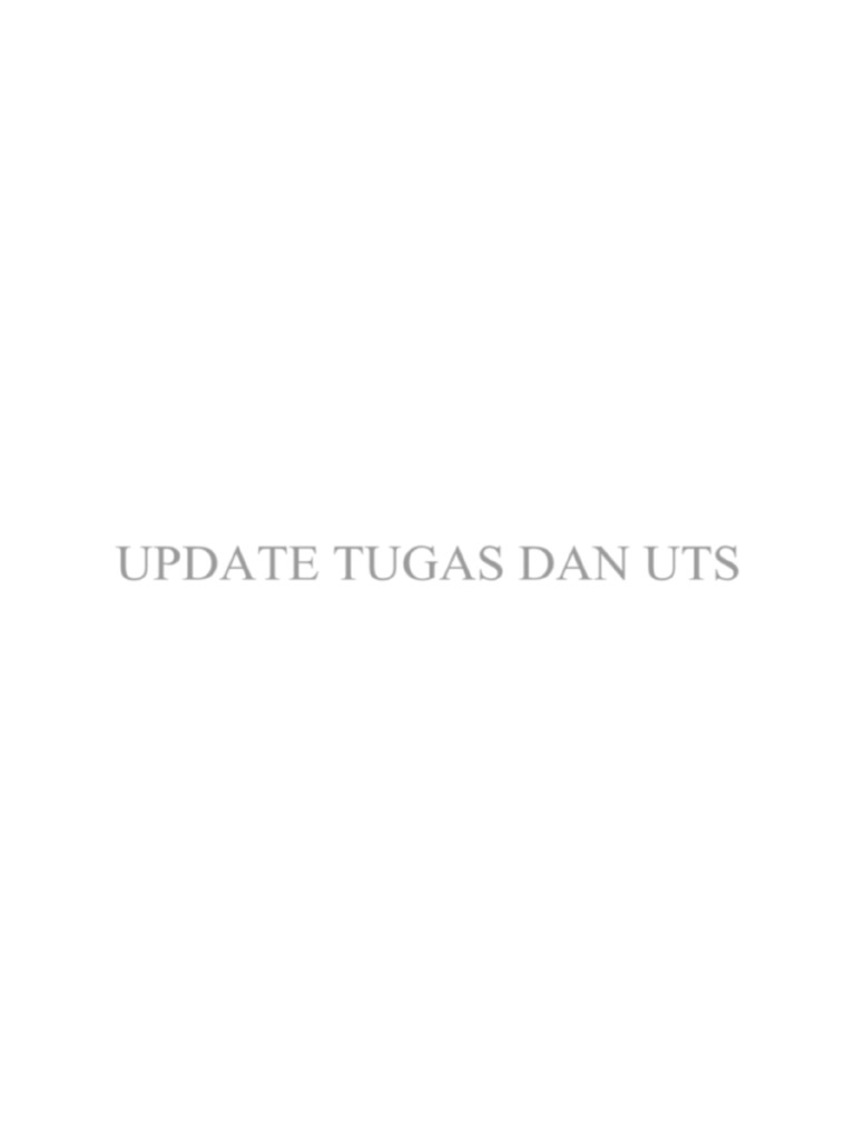 Cek Tugas Dan Uts | PDF
