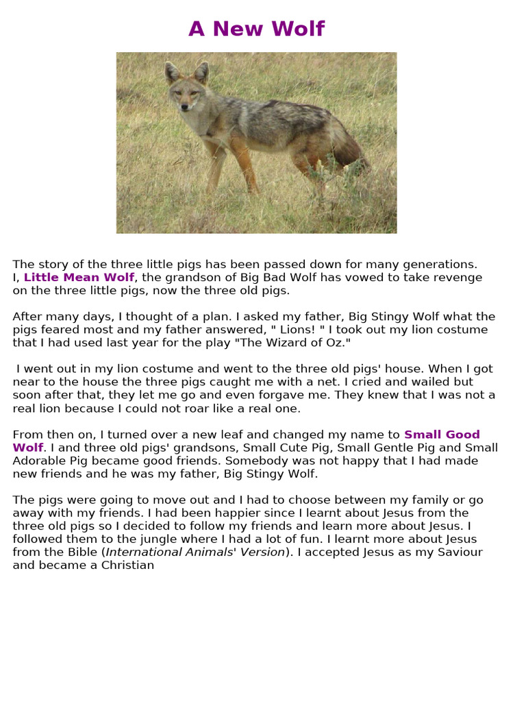 A New Wolf | PDF
