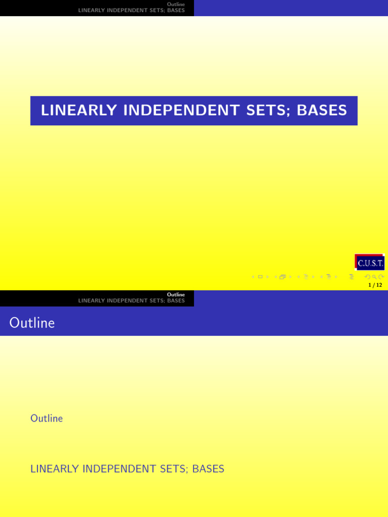 Lecture 12 Pdf Basis Linear Algebra Matrix Theory