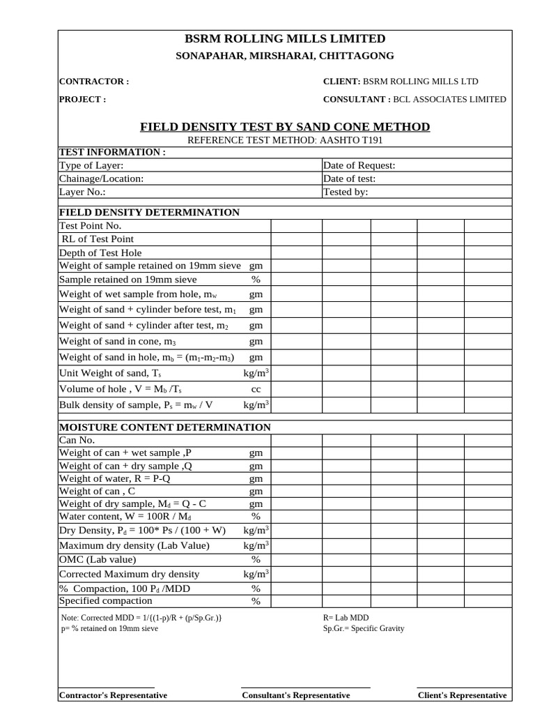 FDD Test-Form - Cor. | PDF
