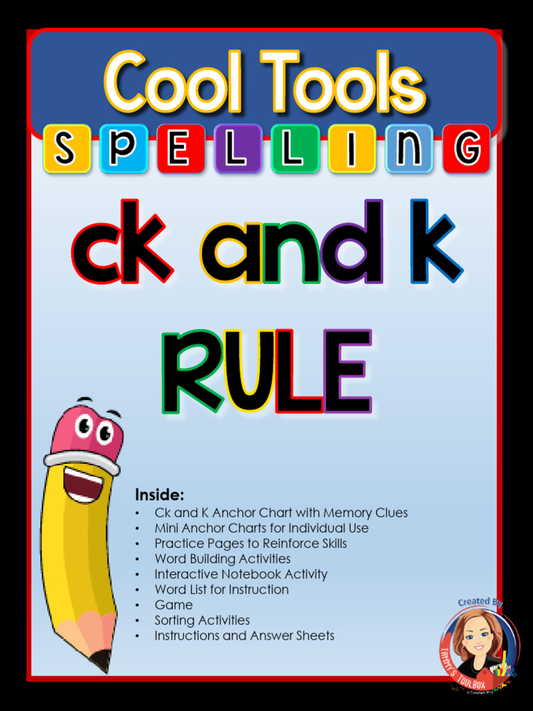 02 - CK and K Spelling Rule Activities | PDF | Consonant | Syllable