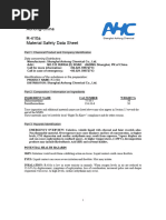 R134a Refrigerant Safety Data Sheet | PDF