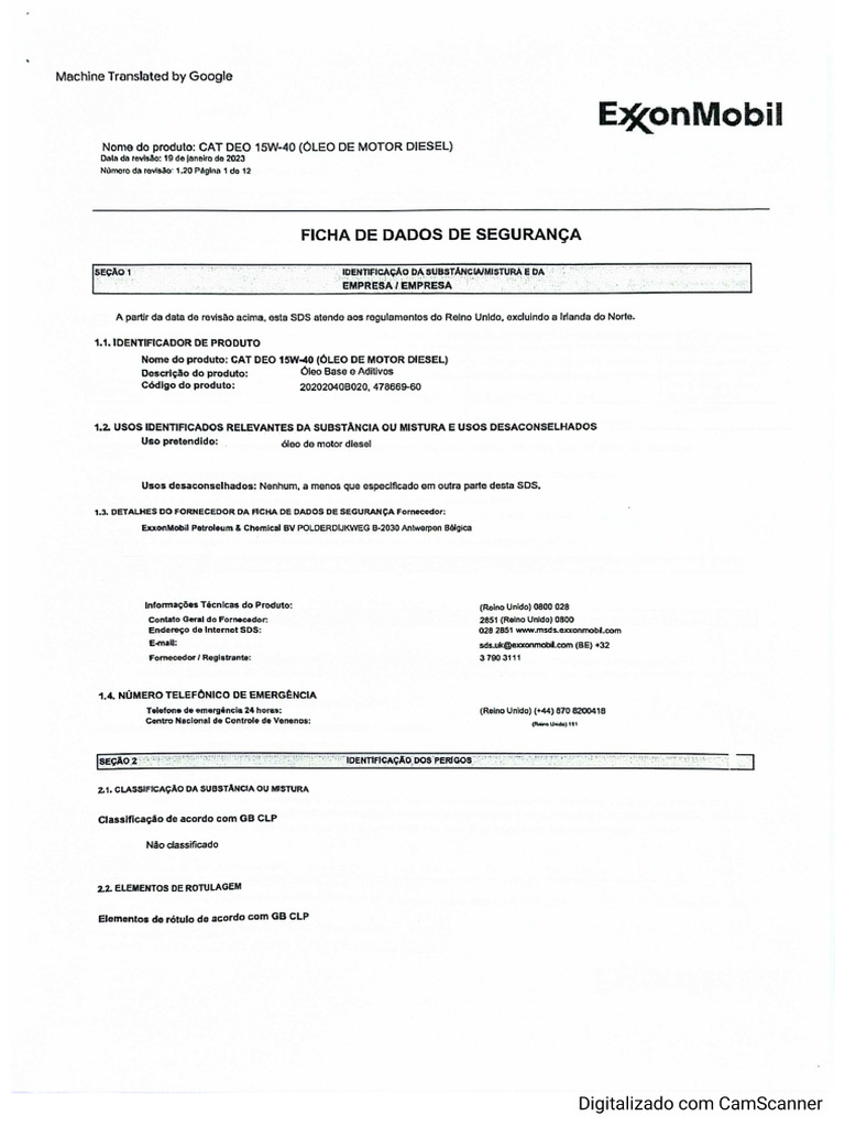 Cat Deo 154w40 | PDF
