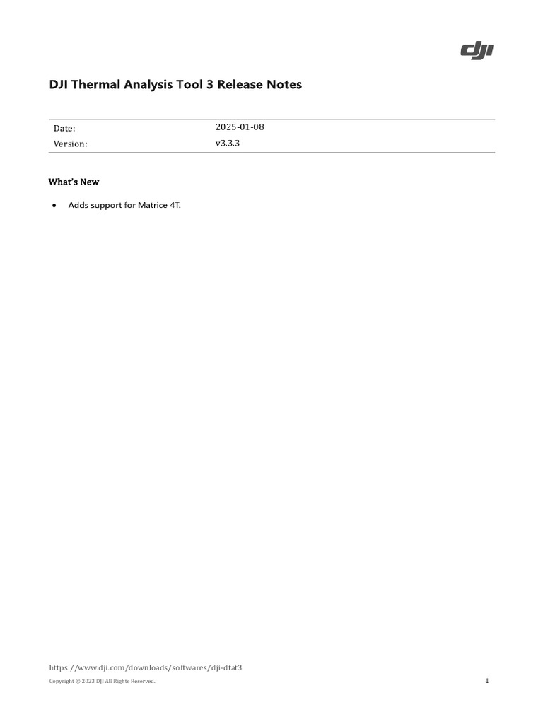 DJI Thermal Analysis Tool 3 Updates | PDF | Thermal Analysis | Computing