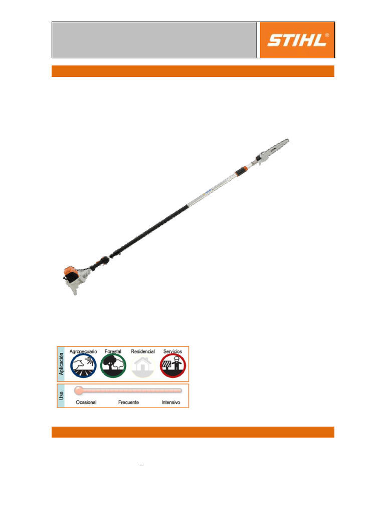 Podadora Profesional STIHL HT 103 | PDF