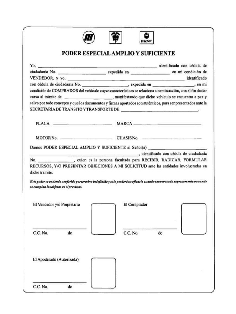 Contrato Mandato Poder Autorizacion | PDF