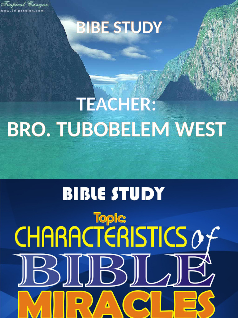 Characteristics of Bible Miracles | PDF
