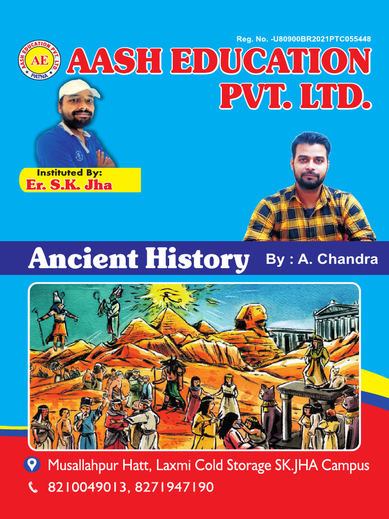 SK Jha Sir Ancient History Aash Education Hindi Medium | PDF