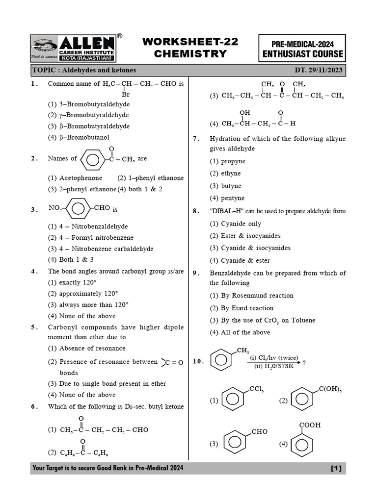 Allen dpp | PDF | Aldehyde | Redox