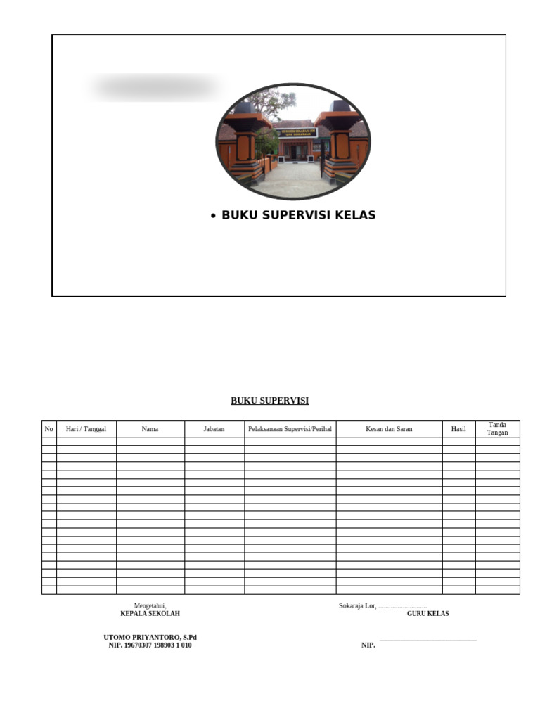 Buku Supervisi Kelas | PDF
