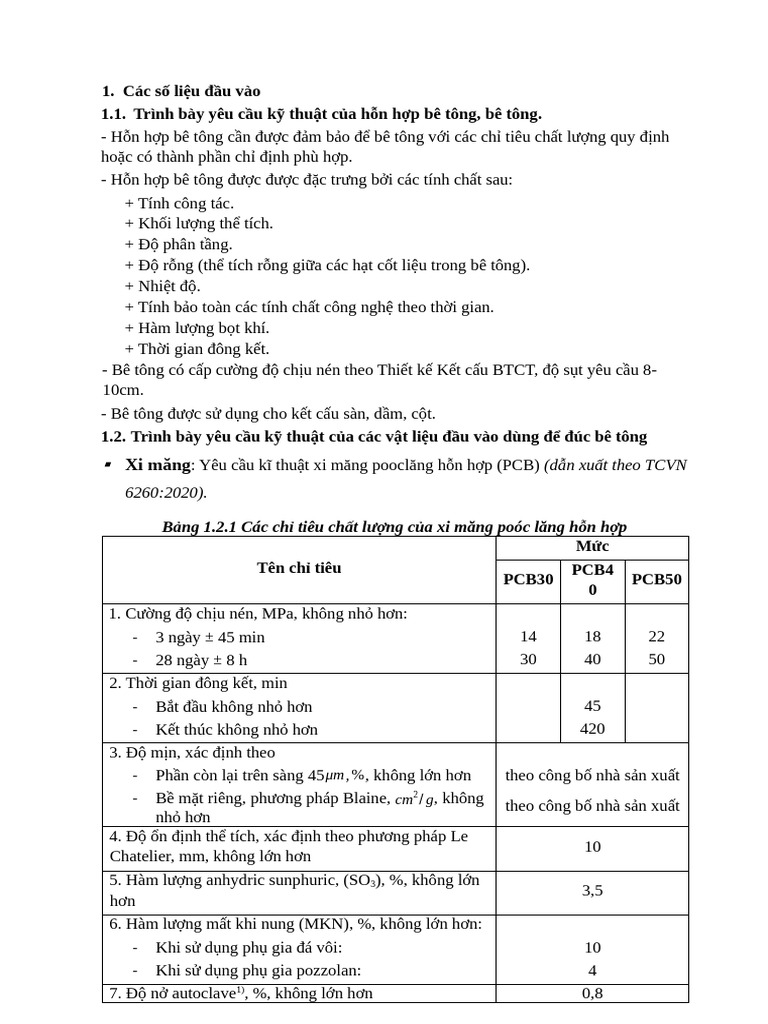 Báo Cáo VLXD | PDF