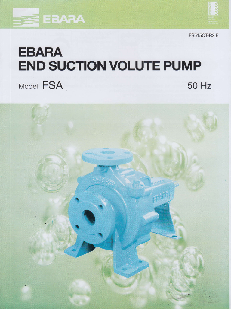 BROSUR EBARA FSA Dan CDX | PDF | Pump | Continuum Mechanics