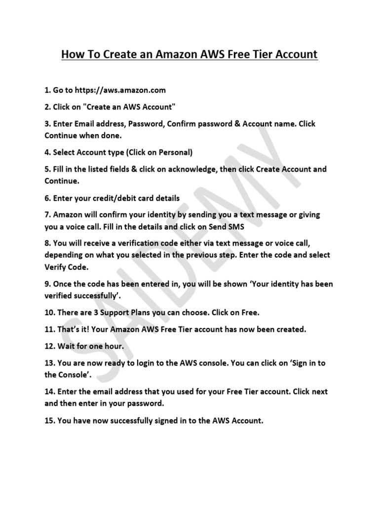 Aws Account Creation Day-2 | PDF