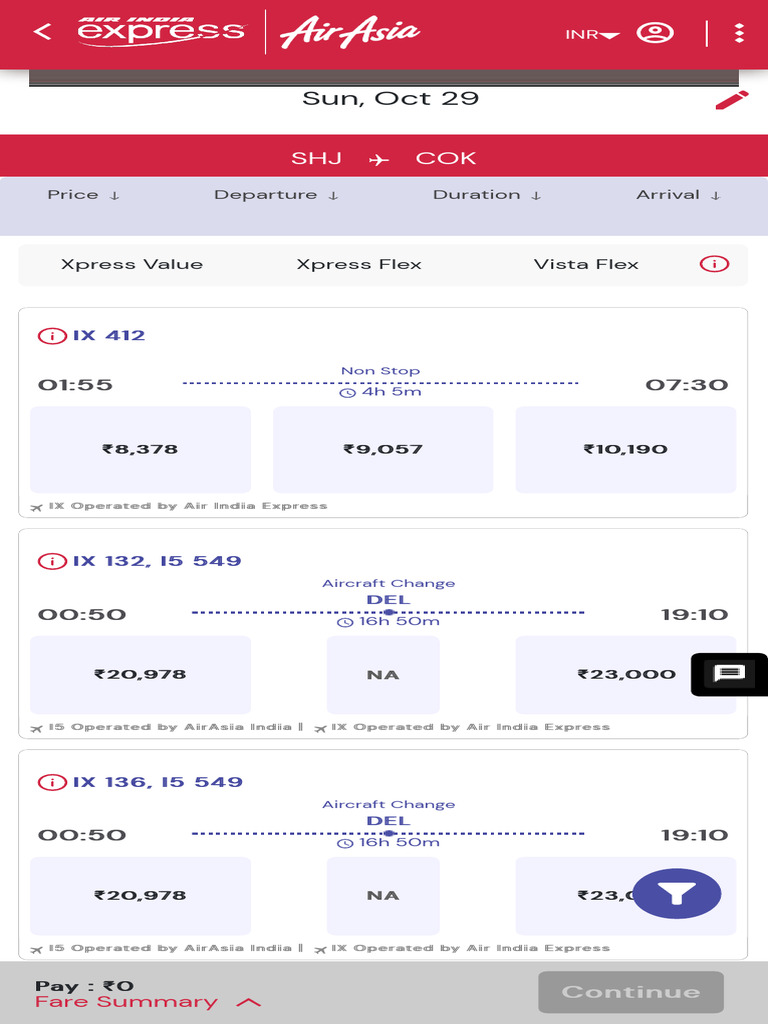 Air India Express & AirAsia Fares | PDF | Aviation