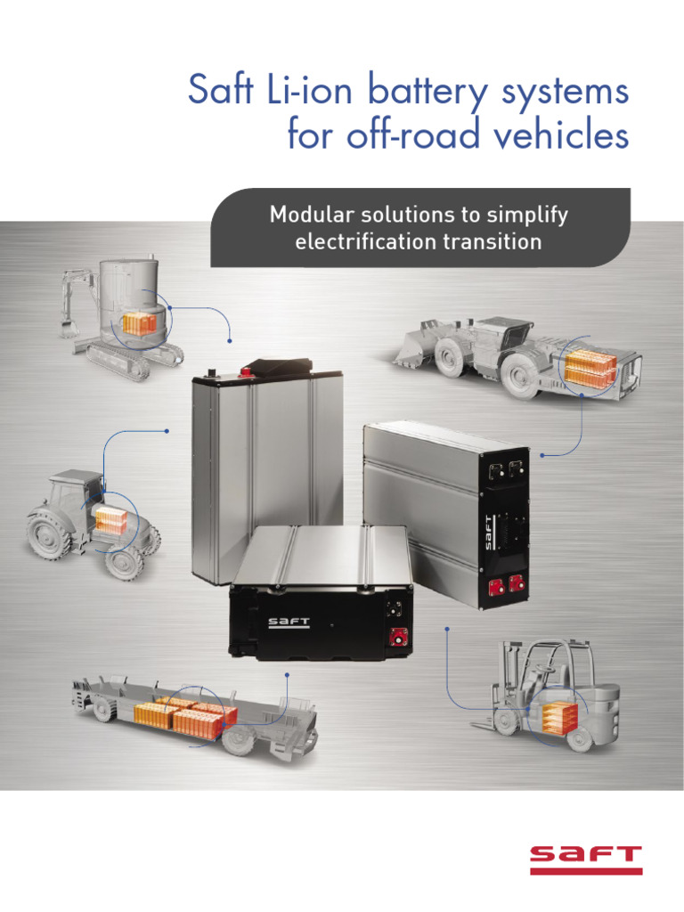2022 01 Saft Brochure Off Road-Web | PDF | Lithium Ion Battery ...