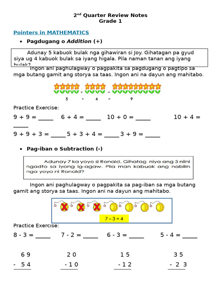 2nd Quarter Review Notes | PDF