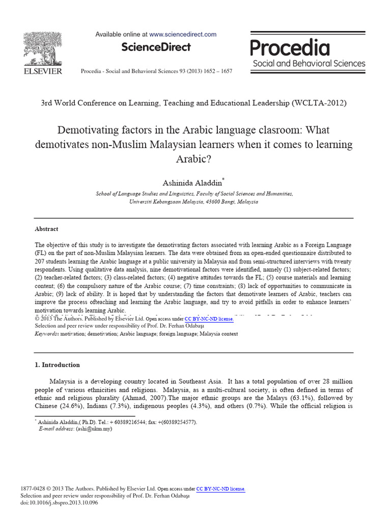 Aladdin (Demotivating in Arabic Classroom) | PDF | Learning | Teachers