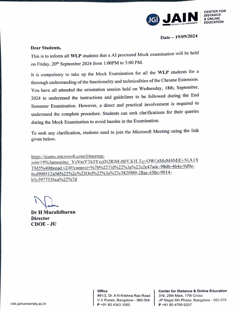 Notification - WLP | PDF