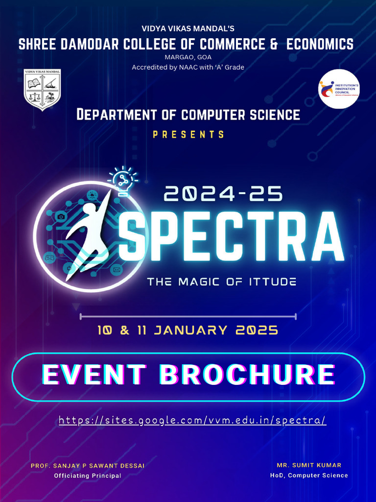 Spectra Event Brochure 2024-25 | PDF | Computing | Imaging
