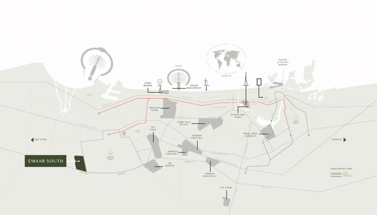 EMAAR_DUBAI_MAP_ES | PDF | Dubai | United Arab Emirates