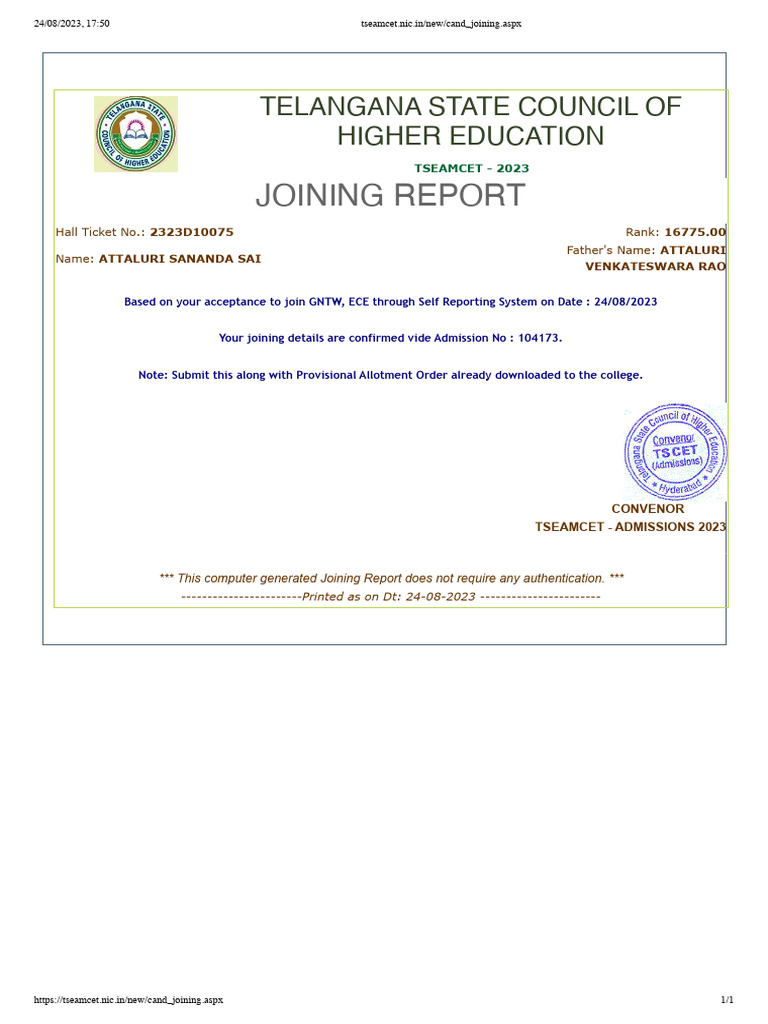 JOining Report | PDF