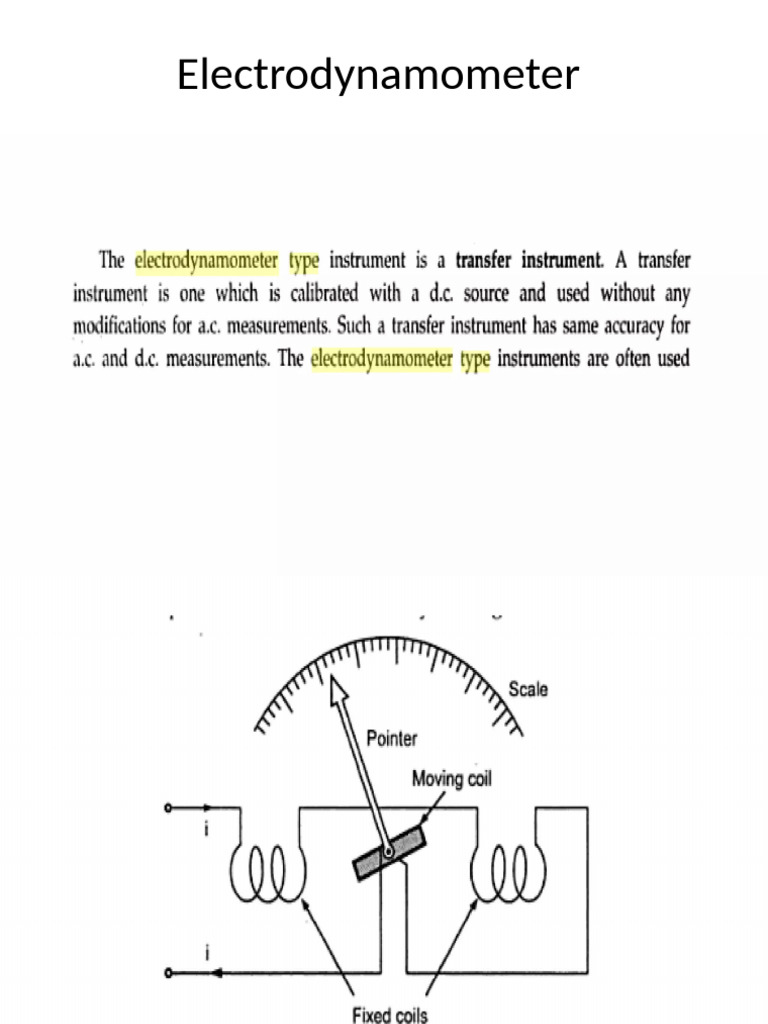 Electrodynamometer | PDF