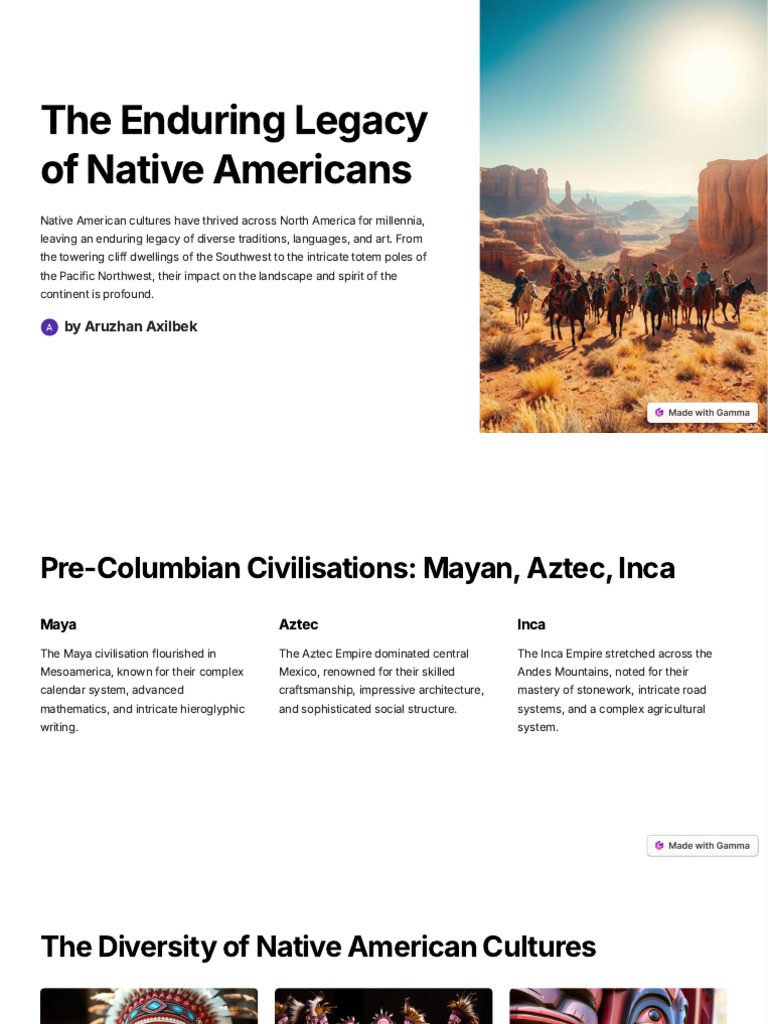 Native American Legacy & Resilience | PDF | Indigenous Peoples Of The ...