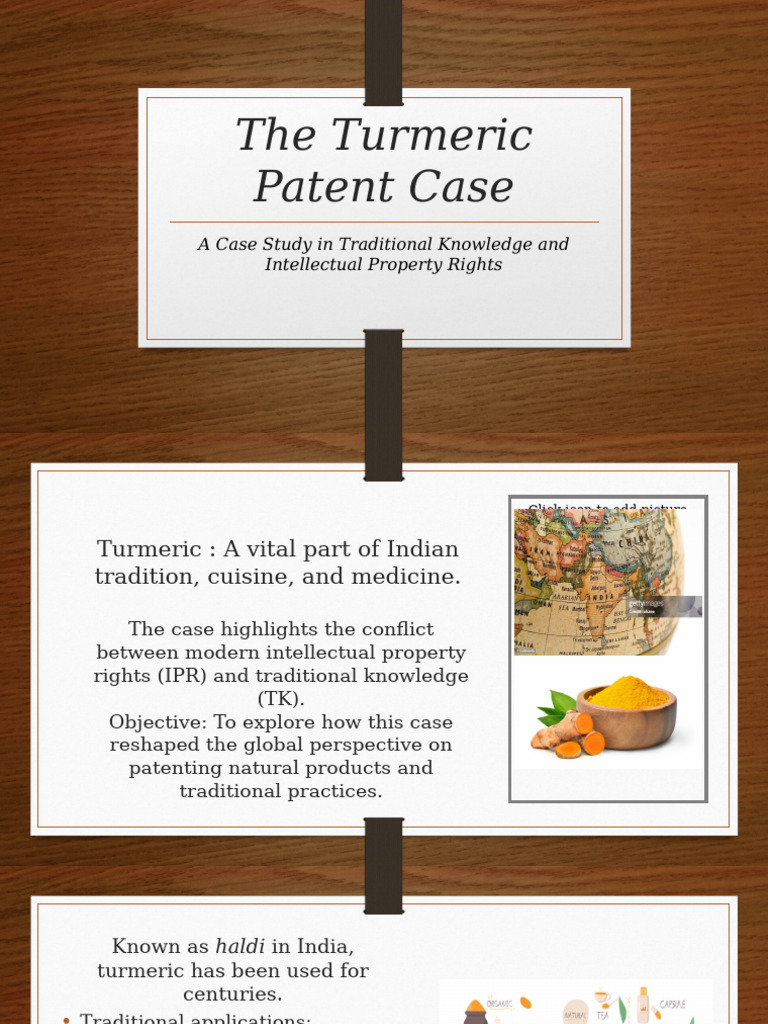The Turmeric Patent Case | PDF