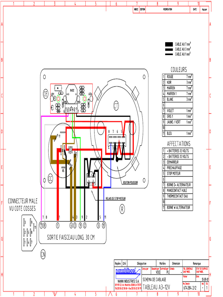 Shema Cablage Tab a3 Kub | PDF