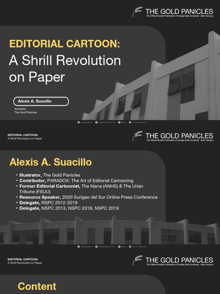 TGP - Editorial Cartooning Lecture | PDF | Drawing | Cartoon