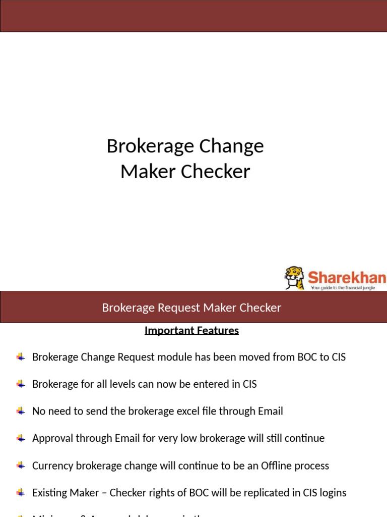 10A. Brokerage Maker Checker | PDF | Computing | Software