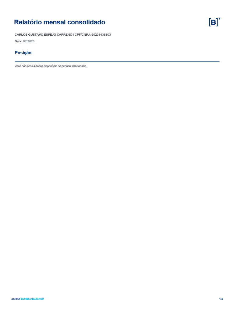 Relatorio Consolidado Mensal 2023 Julho | PDF