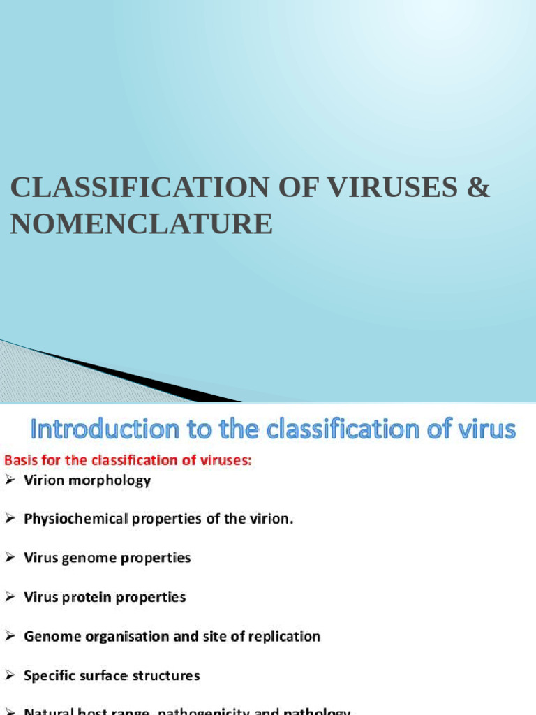 Classification of viruses (2) | PDF | Virus | Reverse Transcriptase